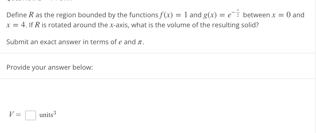 Solved Define R as ﻿the region bounded by ﻿the functions | Chegg.com
