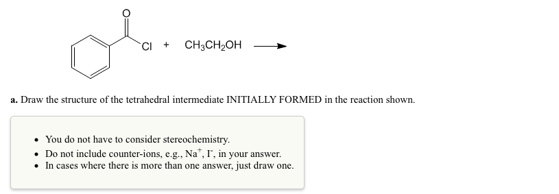 Solved Cl + CH3CH2OH - a. Draw the structure of the | Chegg.com