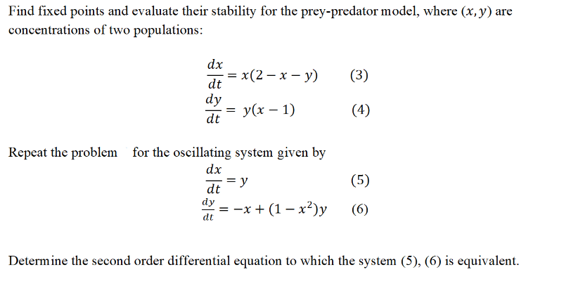 Solved Find fixed points and evaluate their stability for | Chegg.com