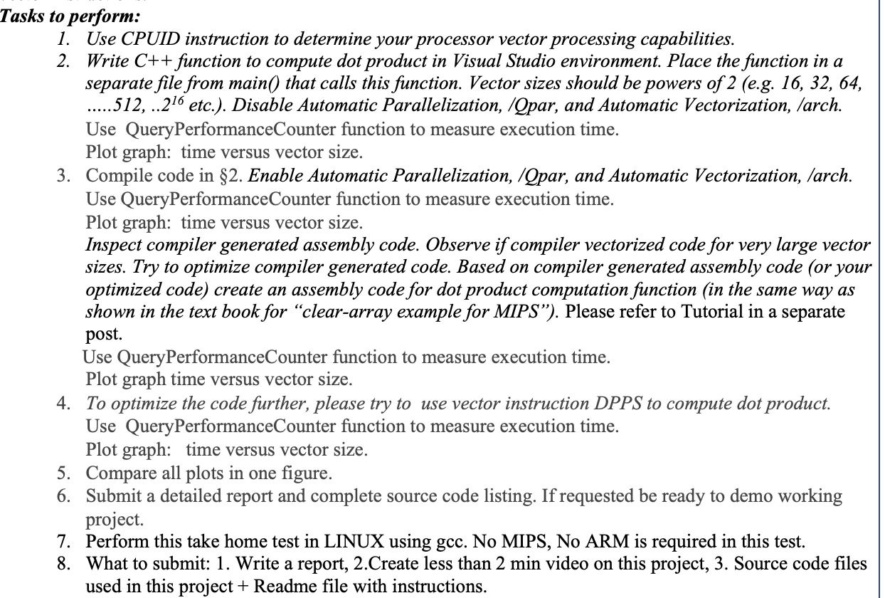 Optimization Of Dot Product Computation Of Two