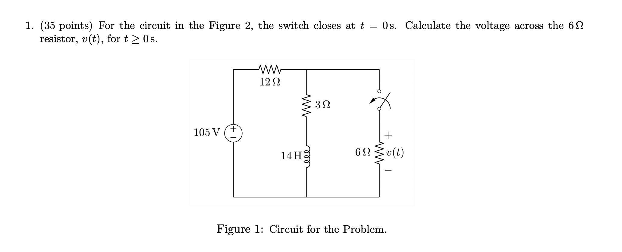 Solved (35 ﻿points) ﻿For the circuit in ﻿the Figure 2, ﻿the | Chegg.com