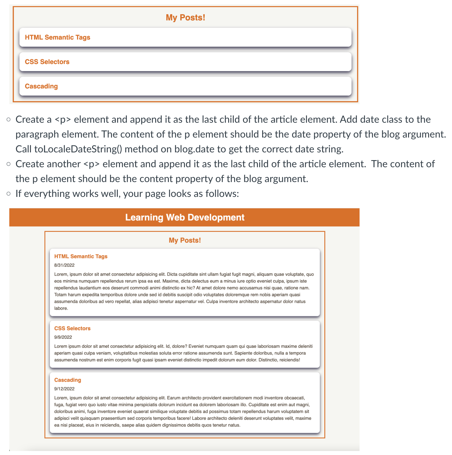 Solved In this lab, you will complete a small blogging | Chegg.com