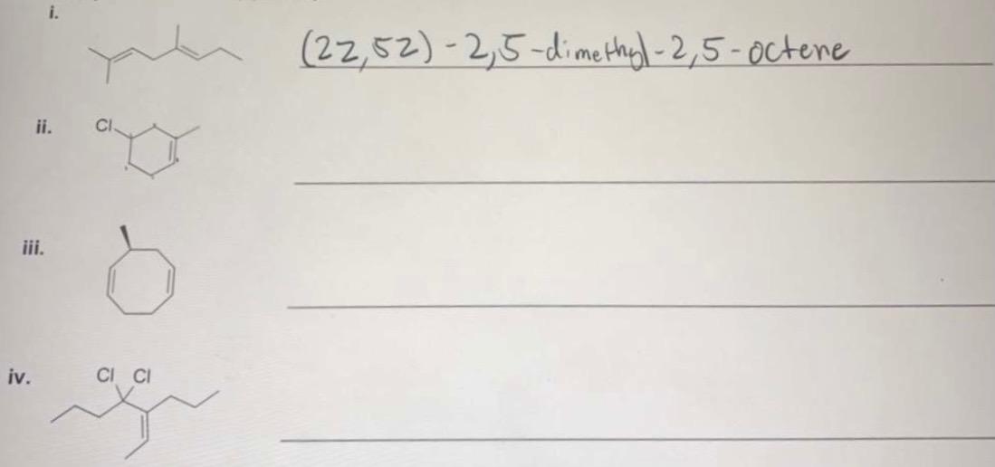 Solved Name the following compounds. If necessary, use the | Chegg.com
