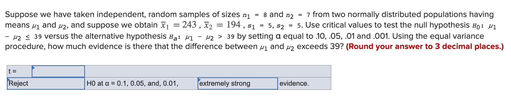 Solved Suppose we have taken independent, random samples of | Chegg.com