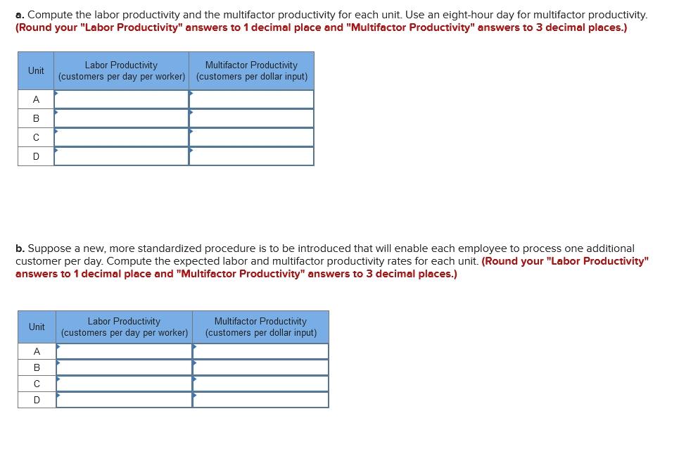 Solved Compute the multifactor productivity measure for each | Chegg.com