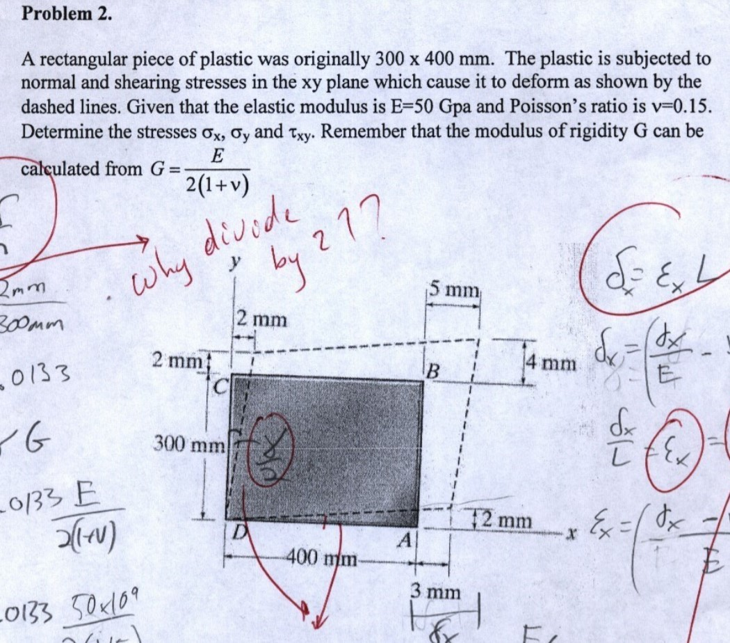 Solved Problem 2. A rectangular piece of plastic was | Chegg.com