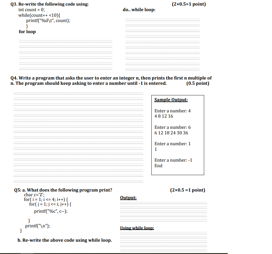Solved Q1. Write a C statement or a set of statements to | Chegg.com