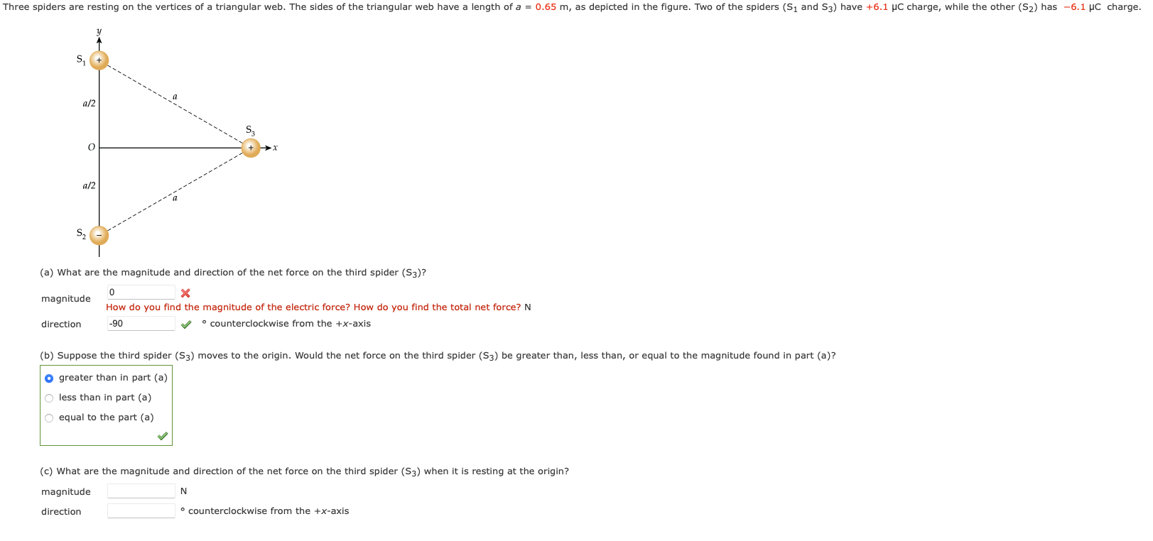 Solved Three spiders are resting on the vertices of a | Chegg.com