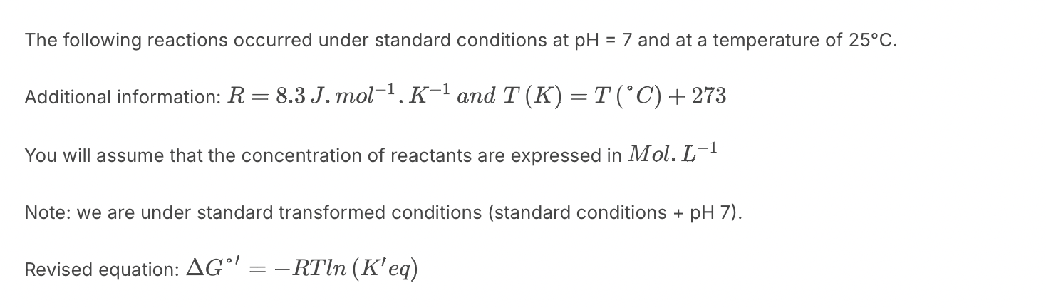 Solved The following reactions occurred under standard | Chegg.com