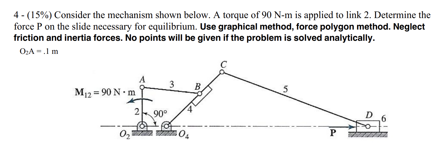 4 - (15%) Consider the mechanism shown below. A | Chegg.com
