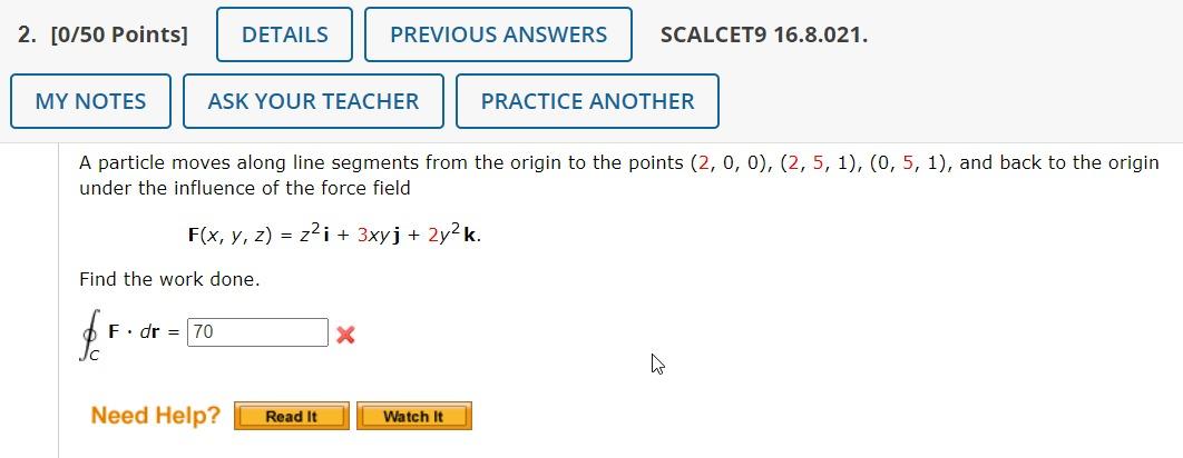 Solved A particle moves along line segments from the origin | Chegg.com