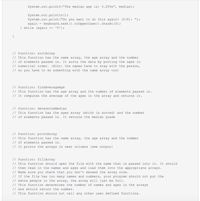 Solved 11.2 Load, Sort, Average, Median Array First create | Chegg.com