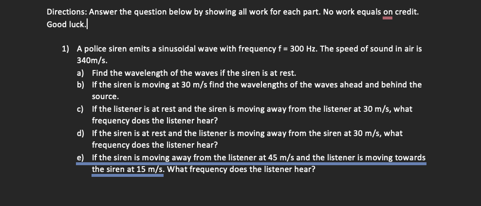 Solved Directions: Answer the question below by showing all | Chegg.com