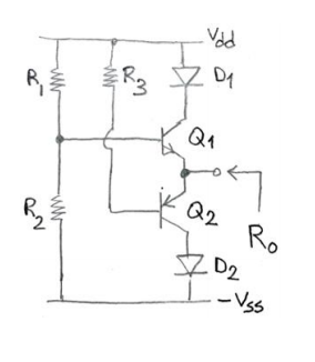 Solved Get the formula for the output resistance shown by Ro | Chegg.com