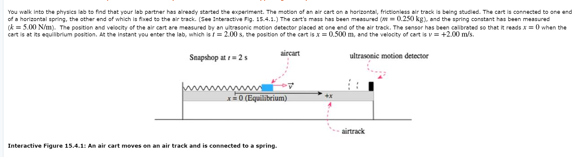 Solved You walk into the physics lab to find that your lab | Chegg.com