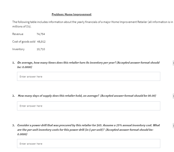Solved 3. ﻿Consider a power drill that was procured by this | Chegg.com