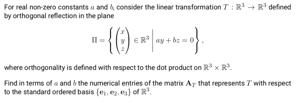 Solved For real non-zero constants a and b, consider the | Chegg.com