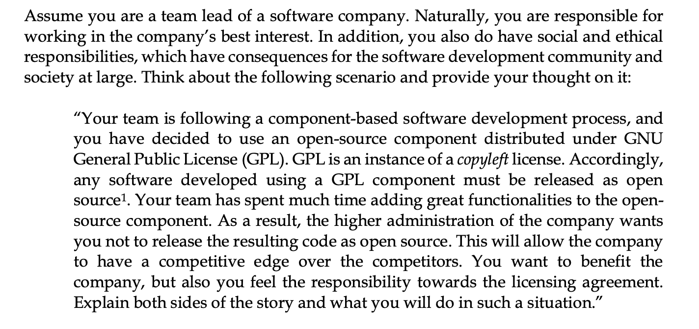 Solved You must provide comprehensive answers to the | Chegg.com