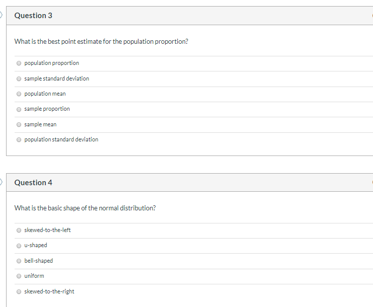 Solved Question 1 What Is The Best Point Estimate For The