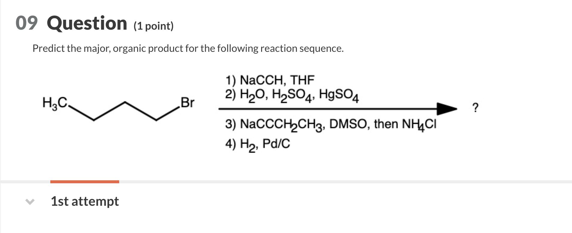 Solved Predict the major, organic product for the following | Chegg.com