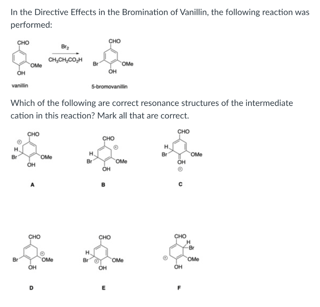 Solved In the Directive Effects in the Bromination of | Chegg.com