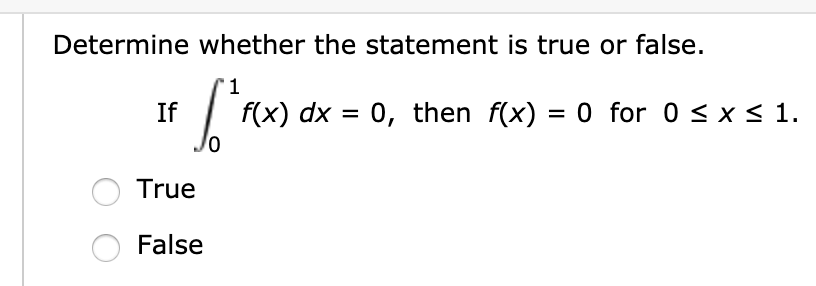Solved Determine whether the statement is true or false. If | Chegg.com