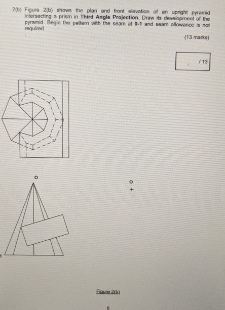 Solved 2(b) Figure 2(b) shows the plan and front elevation | Chegg.com