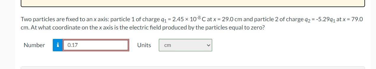 Solved Two particles are fixed to an x axis: particle 1 of | Chegg.com