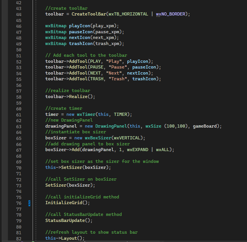Solved My objective is to add a menu bar to the application | Chegg.com
