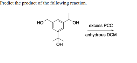 Solved Predict the product of the following reaction. | Chegg.com