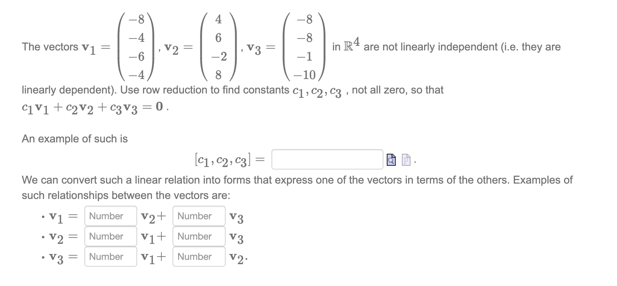 Solved The vectors | Chegg.com