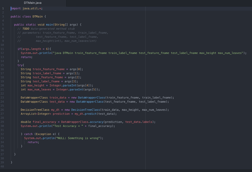 Solved The purpose of the project is to train the decision | Chegg.com