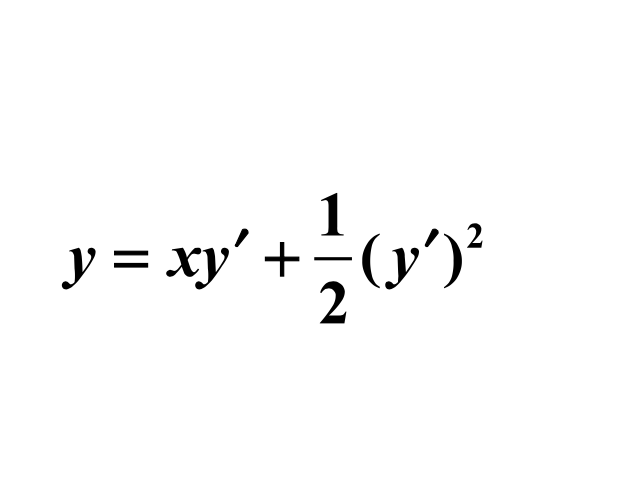 Solved 1 y = xy' ++(y')? 2 + | Chegg.com