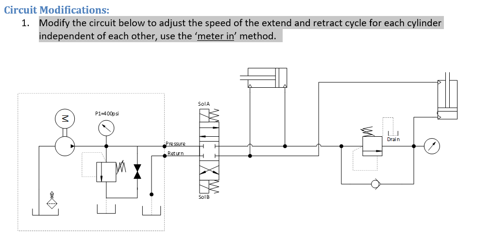 Solved 1. Modify the circuit below to adjust the speed of | Chegg.com
