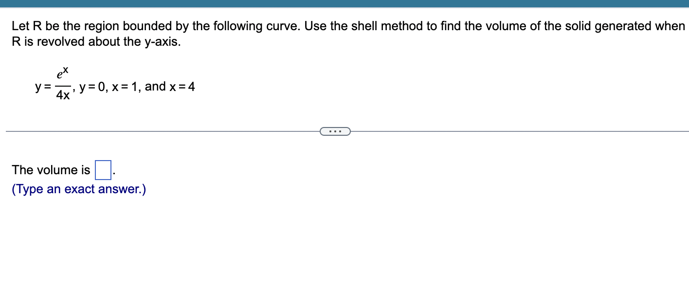 Solved Let R be the region bounded by the following curve. | Chegg.com