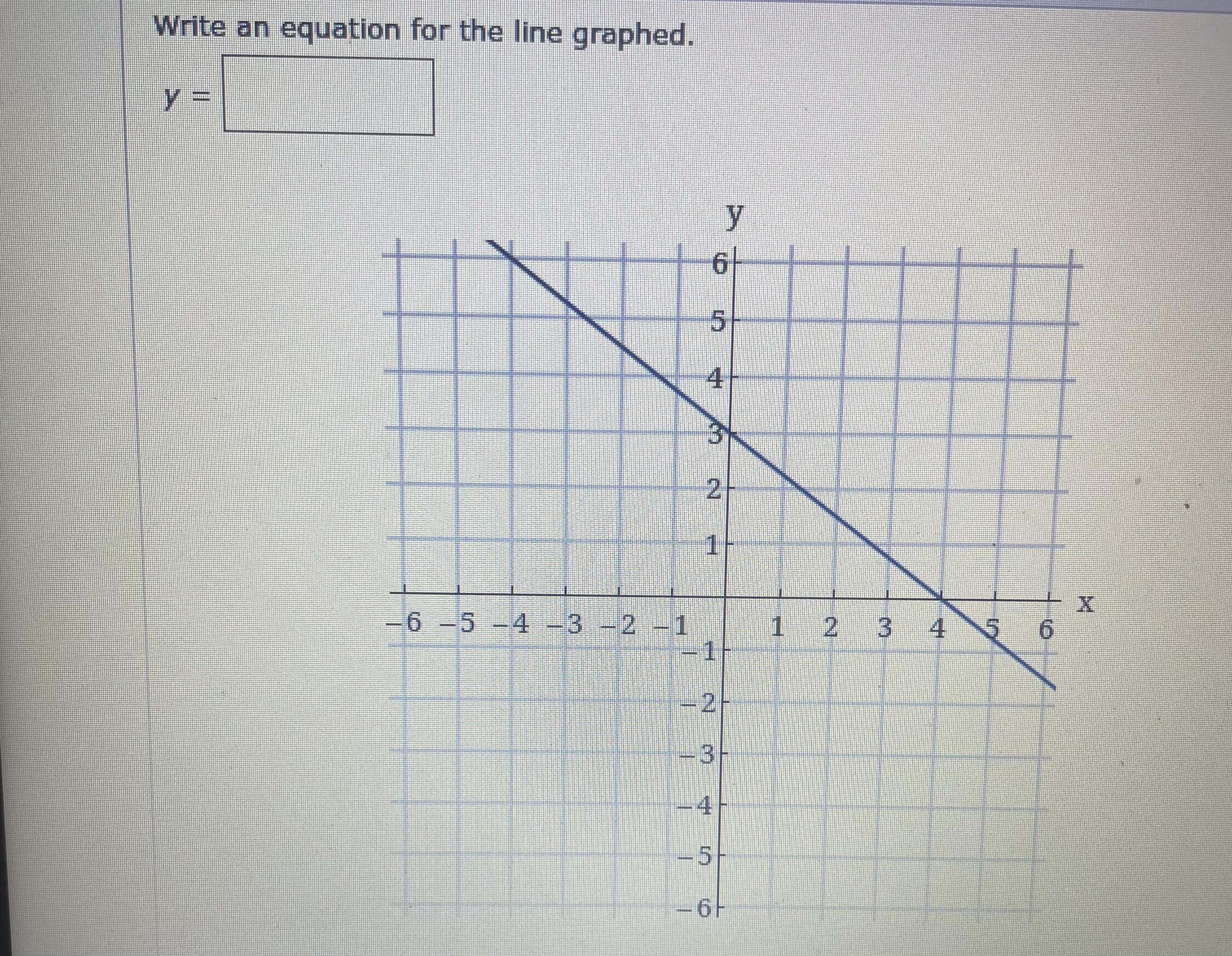 Solved Write An Equation For The Line Graphed