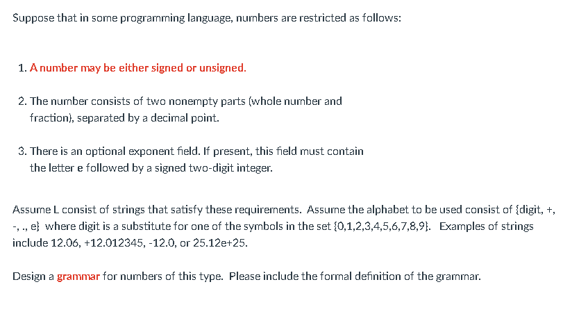 Solved Suppose that in some programming language, numbers | Chegg.com