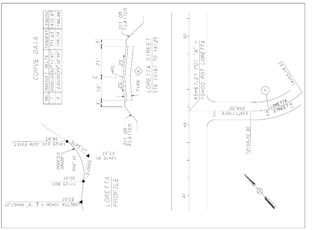 5.Calculate the elevations on centerline (profile | Chegg.com