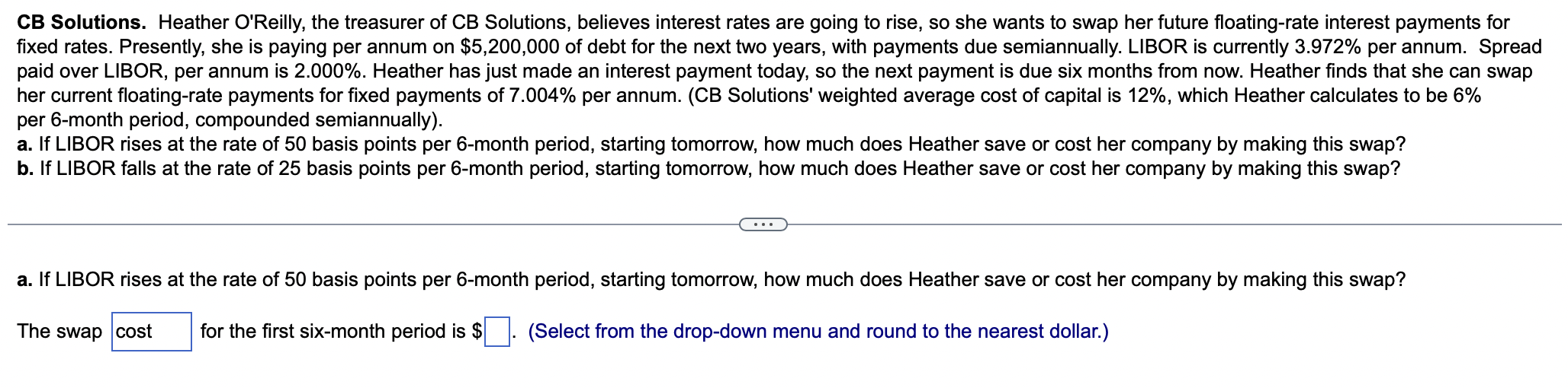 Solved CB Solutions. Heather O'Reilly, the treasurer of CB | Chegg.com