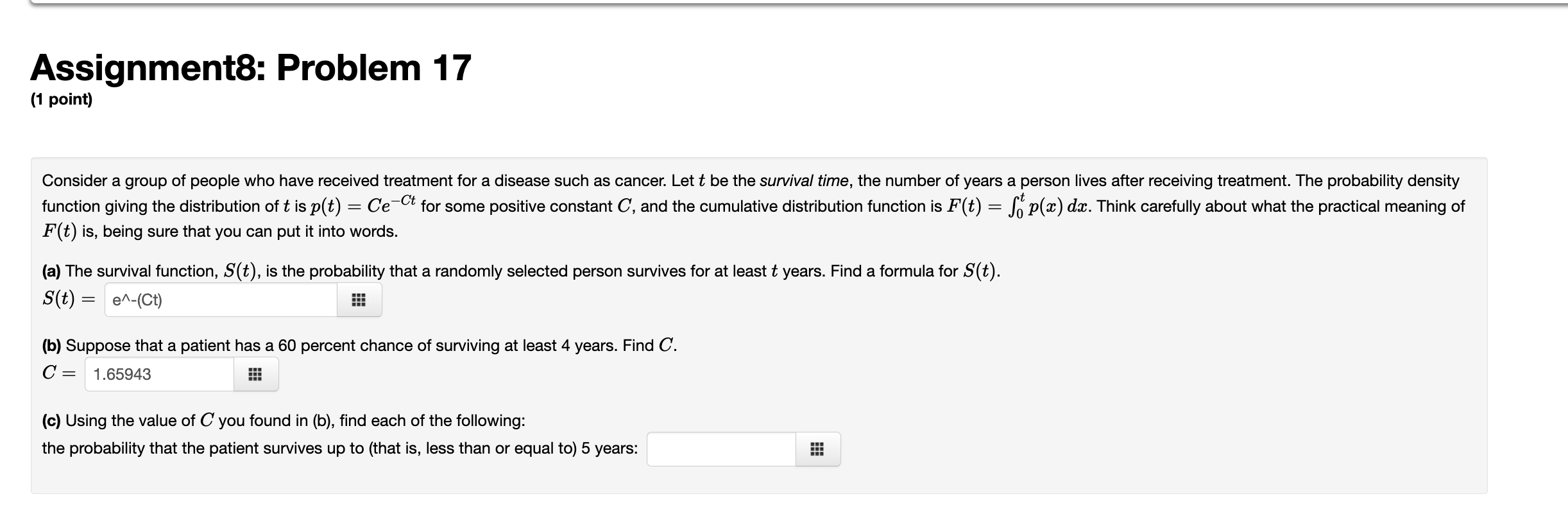Solved Assignment8: Problem 17 (1 point) Consider a group of | Chegg.com