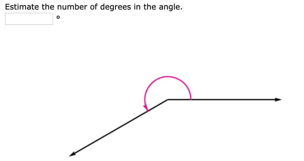 Solved Estimate the number of degrees in the angle. | Chegg.com