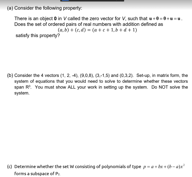 Solved (a) Consider the following property: There is an | Chegg.com