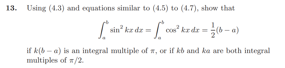 Solved 3. Using (4.3) and equations similar to (4.5) to | Chegg.com