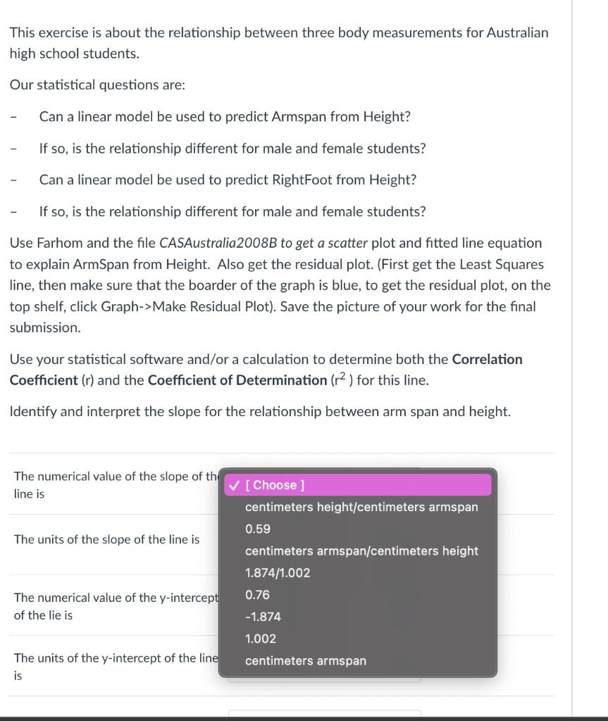This exercise is about the relationship between three | Chegg.com