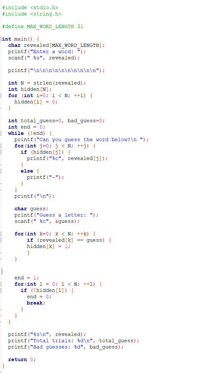 Solved I'm lost on finishing this code to implement counting | Chegg.com