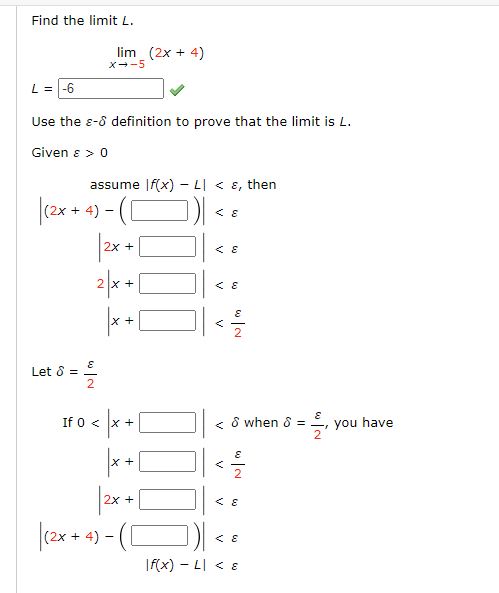 Solved Find the limit \\( L \\). \\[ \\lim _{x | Chegg.com