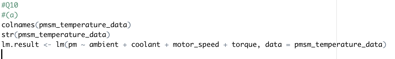 Solved Build the following multiple linear regression | Chegg.com