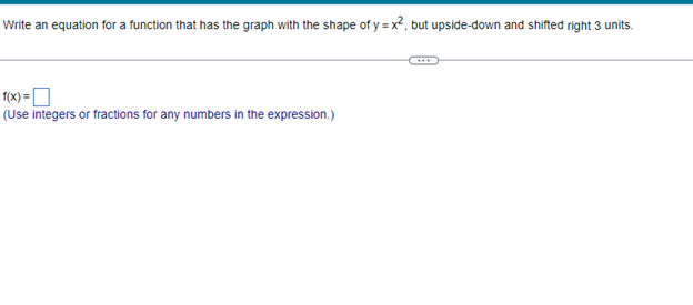 Solved Write an equation for a function that has the graph | Chegg.com