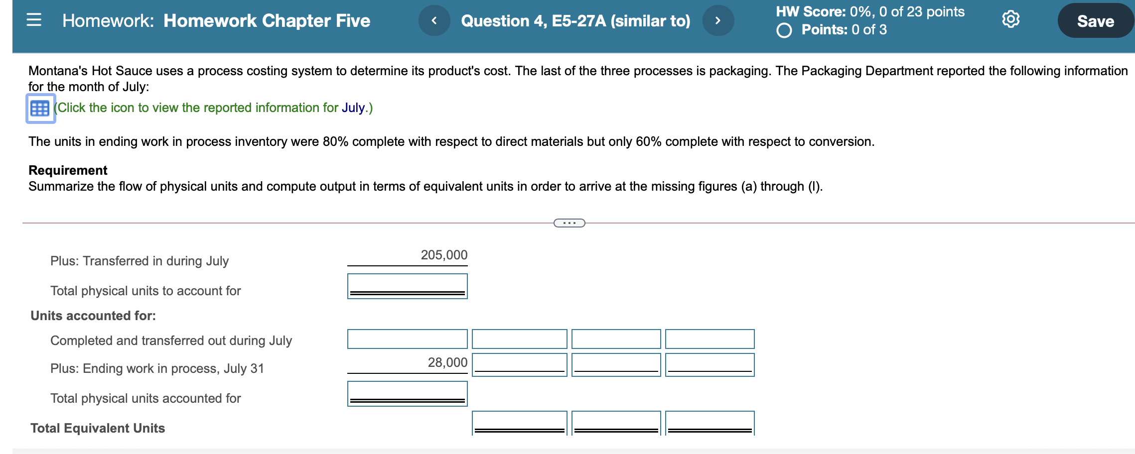 Solved = Homework: Homework Chapter Five