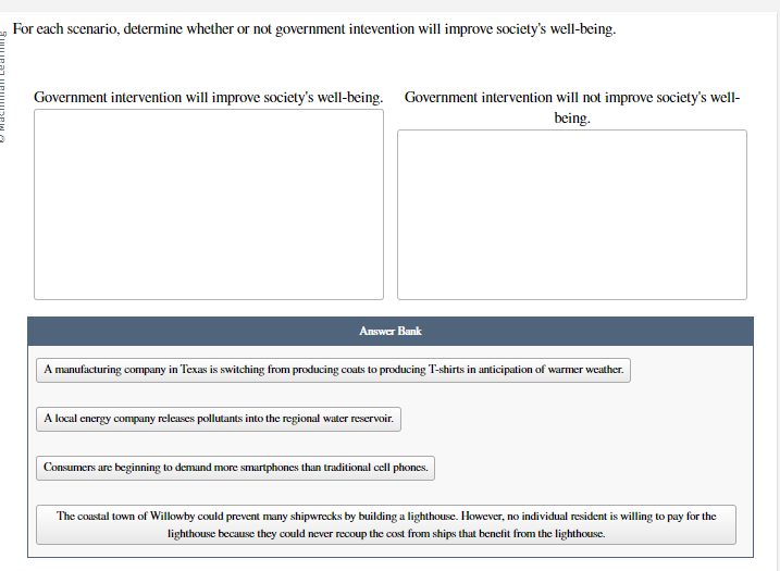 Solved For each scenario, determine whether or not | Chegg.com